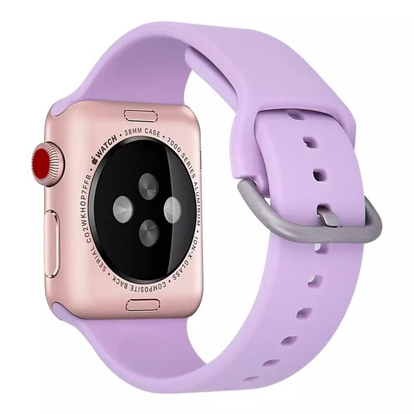 Accessories | Purple Apple Watch Silicone Strap | Poshmark